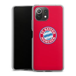 DeinDesign Xiaomi Mi 11 Lite 5G NE Handy Silikon H&uuml;lle Case transparent Handyh&uuml;lle Fc Bayern M&uuml;nchen Fcb Logo Silikon Case