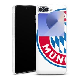 DeinDesign Galaxy Z Flip 6 Handy Hard Case Schutzh&uuml;lle transparent Smartphone Handy H&uuml;lle Logo Fcb Fc Bayern M&uuml;nchen Hard Case