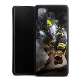 DeinDesign Galaxy S20 FE 5G Handy Premium Silikon H&uuml;lle Handyh&uuml;lle schwarz Case Fire Fire Fighter Fire Fighters Silikon Premium Case