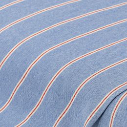 buttinette Jeansstoff "Streifen", blau-color