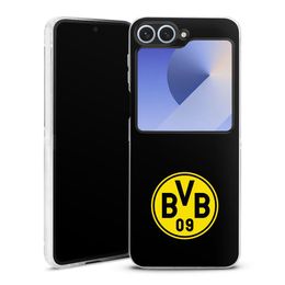 DeinDesign Galaxy Z Flip 6 Handy Hard Case Schutzh&uuml;lle transparent Smartphone Handy H&uuml;lle Borussia Dortmund Logo Bvb Hard Case