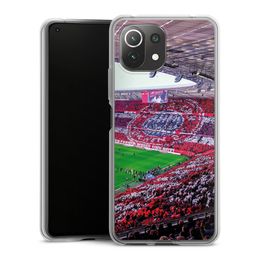 DeinDesign Xiaomi Mi 11 Lite 5G NE Handy Silikon H&uuml;lle Case transparent Handyh&uuml;lle Stadium Fcb Fc Bayern M&uuml;nchen Silikon Case