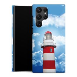 DeinDesign Galaxy S22 Ultra Handy Premium Case Smartphone Handyh&uuml;lle Schutzh&uuml;lle gl&auml;nzend Cloud Lighthouse Sky Premium Case