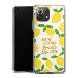 DeinDesign Xiaomi Mi 11 Lite 5G NE Handy Silikon H&uuml;lle Case transparent Handyh&uuml;lle Spruch Statement Lemon Silikon Case