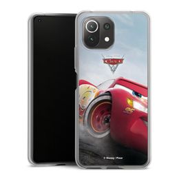 DeinDesign Xiaomi Mi 11 Lite 5G NE Handy Silikon H&uuml;lle Case transparent Handyh&uuml;lle Official Licensed Product Cars Lightning Mcqueen 95 Silikon Case