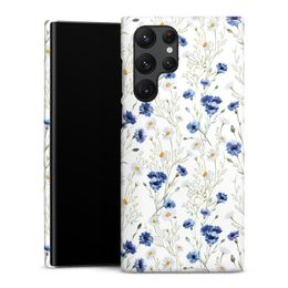 DeinDesign Galaxy S22 Ultra Handy Premium Case Smartphone Handyh&uuml;lle Schutzh&uuml;lle gl&auml;nzend Flowers Muster Flower Premium Case