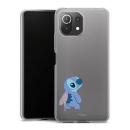 DeinDesign Xiaomi Mi 11 Lite 5G NE Handy Silikon H&uuml;lle Case transparent Handyh&uuml;lle Disney Lilo & Stitch Merchandise Silikon Case