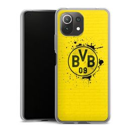 DeinDesign Xiaomi Mi 11 Lite 5G NE Handy Silikon H&uuml;lle Case transparent Handyh&uuml;lle Borussia Dortmund Official Licensed Product Bvb Silikon Case