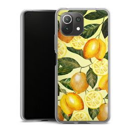 DeinDesign Xiaomi Mi 11 Lite 5G NE Handy Silikon H&uuml;lle Case transparent Handyh&uuml;lle Summer Lemon Fruits Silikon Case