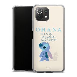 DeinDesign Xiaomi Mi 11 Lite 5G NE Handy Silikon H&uuml;lle Case transparent Handyh&uuml;lle Disney Official Licensed Product Lilo & Stitch Silikon Case