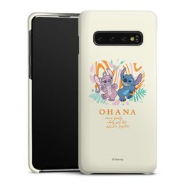 DeinDesign Galaxy S10 Handy Premium Case Smartphone Handyh&uuml;lle Schutzh&uuml;lle matt Official Licensed Product Lilo & Stitch Disney Premium Case
