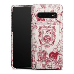 DeinDesign Galaxy S10 Handy Premium Case Smartphone Handyh&uuml;lle Schutzh&uuml;lle matt Official Licensed Product Fcb 125 Jahre Fc Bayern M&uuml;nchen Premium Case