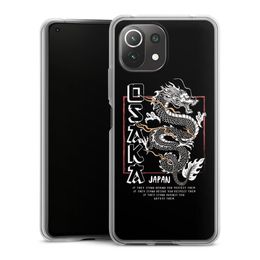 DeinDesign Xiaomi Mi 11 Lite 5G NE Handy Silikon H&uuml;lle Case transparent Handyh&uuml;lle Japan Dragon Ocean Silikon Case
