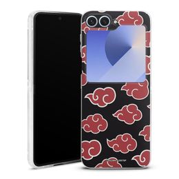 DeinDesign Galaxy Z Flip 6 Handy Hard Case Schutzh&uuml;lle transparent Smartphone Handy H&uuml;lle Akatsuki Pattern Naruto Shippuden Hard Case