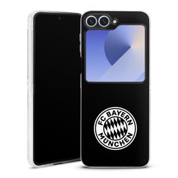 DeinDesign Galaxy Z Flip 6 Handy Hard Case Schutzh&uuml;lle transparent Smartphone Handy H&uuml;lle Fc Bayern M&uuml;nchen Fcb Official Licensed Product Hard Case