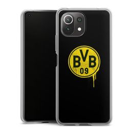 DeinDesign Xiaomi Mi 11 Lite 5G NE Handy Silikon H&uuml;lle Case transparent Handyh&uuml;lle Borussia Dortmund Official Licensed Product Bvb Silikon Case