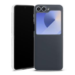 DeinDesign Galaxy Z Flip 6 Handy Hard Case Schutzh&uuml;lle transparent Smartphone Handy H&uuml;lle Anthracite Unicoloured Grey Hard Case