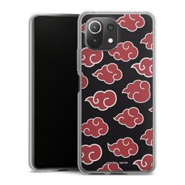 DeinDesign Xiaomi Mi 11 Lite 5G NE Handy Silikon H&uuml;lle Case transparent Handyh&uuml;lle Naruto Shippuden Pattern Akatsuki Silikon Case