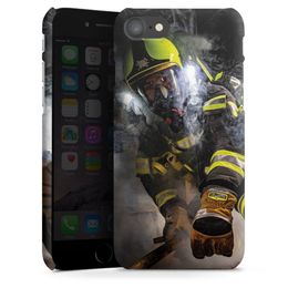 DeinDesign iPhone SE (2020) Handy Premium Case Smartphone Handyh&uuml;lle Schutzh&uuml;lle matt Fire Fighter Fire Fighters Fire Premium Case