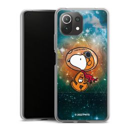 DeinDesign Xiaomi Mi 11 Lite 5G NE Handy Silikon H&uuml;lle Case transparent Handyh&uuml;lle Official Licensed Product Astronaut Snoopy Silikon Case