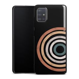 DeinDesign Galaxy A51 Handy Hard Case Schutzh&uuml;lle schwarz Smartphone Backcover Circle Rainbow Water Colour Hard Case