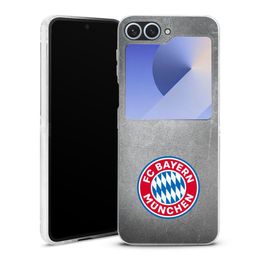 DeinDesign Galaxy Z Flip 6 Handy Hard Case Schutzh&uuml;lle transparent Smartphone Handy H&uuml;lle Fc Bayern M&uuml;nchen Official Licensed Product Fcb Hard Case