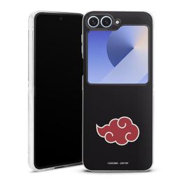 DeinDesign Galaxy Z Flip 6 Handy Hard Case Schutzh&uuml;lle transparent Smartphone Handy H&uuml;lle Akatsuki Official Licensed Product Naruto Shippuden Hard Case