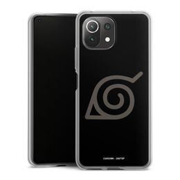 DeinDesign Xiaomi Mi 11 Lite 5G NE Handy Silikon H&uuml;lle Case transparent Handyh&uuml;lle Naruto Shippuden Konoha Logo Silikon Case