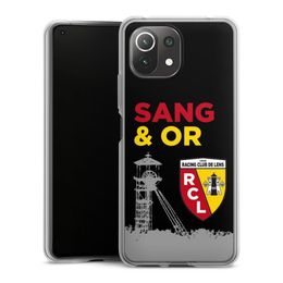 DeinDesign Xiaomi Mi 11 Lite 5G NE Handy Silikon H&uuml;lle Case transparent Handyh&uuml;lle Racing Club De Lens Rcl Official Licensed Product Silikon Case