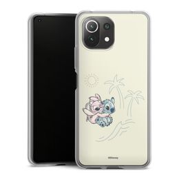 DeinDesign Xiaomi Mi 11 Lite 5G NE Handy Silikon H&uuml;lle Case transparent Handyh&uuml;lle Lilo & Stitch Disney Angel Silikon Case