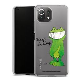 DeinDesign Xiaomi Mi 11 Lite 5G NE Handy Silikon H&uuml;lle Case transparent Handyh&uuml;lle Motivation Frog Janosch Silikon Case