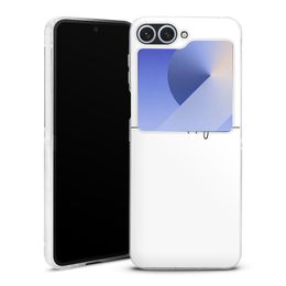 DeinDesign Galaxy Z Flip 7 FE Handy Hard Case Schutzh&uuml;lle transparent Smartphone Handy H&uuml;lle Sayings Statement Happiness Hard Case
