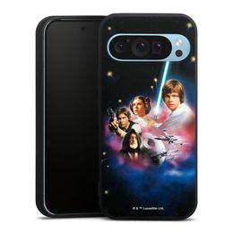 DeinDesign Google Pixel 9 Pro XL Handy Premium Silikon H&uuml;lle Handyh&uuml;lle schwarz Case Star Wars Lightsaber Merchandise Silikon Premium Case
