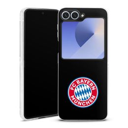 DeinDesign Galaxy Z Flip 6 Handy Hard Case Schutzh&uuml;lle transparent Smartphone Handy H&uuml;lle Official Licensed Product Fc Bayern M&uuml;nchen Logo Hard Case