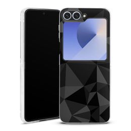 DeinDesign Galaxy Z Flip 6 Handy Hard Case Schutzh&uuml;lle transparent Smartphone Handy H&uuml;lle Muster Geometric Abstract Hard Case
