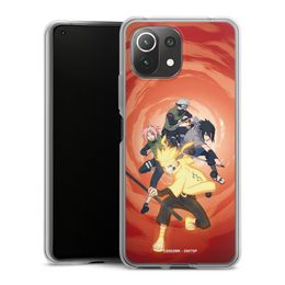 DeinDesign Xiaomi Mi 11 Lite 5G NE Handy Silikon H&uuml;lle Case transparent Handyh&uuml;lle Sasuke Sakura Naruto Shippuden Silikon Case