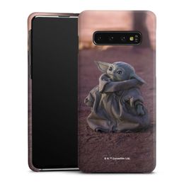 DeinDesign Galaxy S10 Handy Premium Case Smartphone Handyh&uuml;lle Schutzh&uuml;lle matt The Child Star Wars Baby Yoda Premium Case