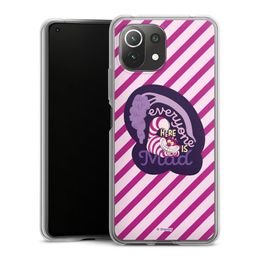 DeinDesign Xiaomi Mi 11 Lite 5G NE Handy Silikon H&uuml;lle Case transparent Handyh&uuml;lle Alice In Wonderland Disney Grinning Cat Silikon Case