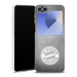 DeinDesign Galaxy Z Flip 6 Handy Hard Case Schutzh&uuml;lle transparent Smartphone Handy H&uuml;lle Concrete Fcb Fc Bayern M&uuml;nchen Hard Case