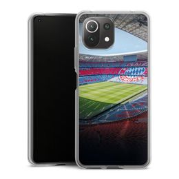 DeinDesign Xiaomi Mi 11 Lite 5G NE Handy Silikon H&uuml;lle Case transparent Handyh&uuml;lle Fc Bayern M&uuml;nchen Stadium Fcb Silikon Case