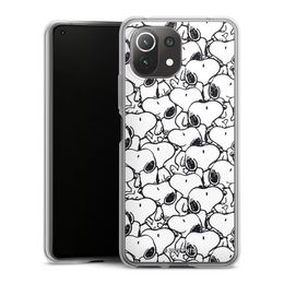 DeinDesign Xiaomi Mi 11 Lite 5G NE Handy Silikon H&uuml;lle Case transparent Handyh&uuml;lle Muster Snoopy Peanuts Silikon Case