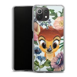 DeinDesign Xiaomi Mi 11 Lite 5G NE Handy Silikon H&uuml;lle Case transparent Handyh&uuml;lle Disney Bambi Flowers Silikon Case