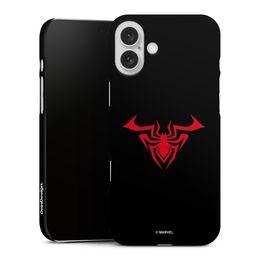 DeinDesign iPhone 16 Plus Handy Premium Case Smartphone Handyh&uuml;lle Schutzh&uuml;lle matt Spiderman Logo Marvel Premium Case