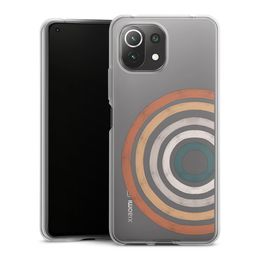 DeinDesign Xiaomi Mi 11 Lite 5G NE Handy Silikon H&uuml;lle Case transparent Handyh&uuml;lle Circle Rainbow Water Colour Silikon Case