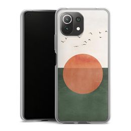 DeinDesign Xiaomi Mi 11 Lite 5G NE Handy Silikon H&uuml;lle Case transparent Handyh&uuml;lle Sunset Bird Sunshine Silikon Case