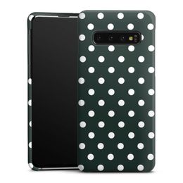DeinDesign Galaxy S10 Handy Premium Case Smartphone Handyh&uuml;lle Schutzh&uuml;lle matt Retro Points Polka Dots Premium Case