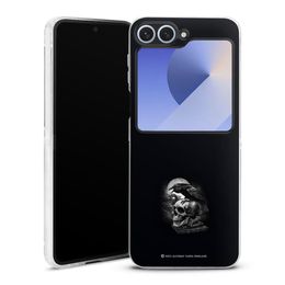 DeinDesign Galaxy Z Flip 7 FE Handy Hard Case Schutzh&uuml;lle transparent Smartphone Handy H&uuml;lle Skull Raven Skulls Hard Case