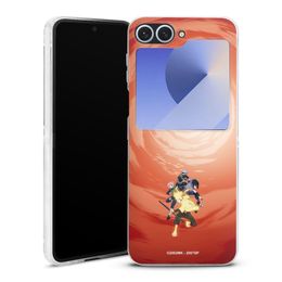 DeinDesign Galaxy Z Flip 6 Handy Hard Case Schutzh&uuml;lle transparent Smartphone Handy H&uuml;lle Sasuke Sakura Naruto Shippuden Hard Case