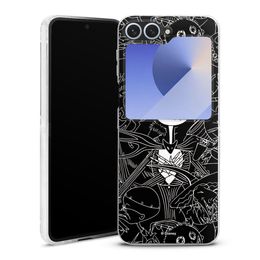 DeinDesign Galaxy Z Flip 6 Handy Hard Case Schutzh&uuml;lle transparent Smartphone Handy H&uuml;lle Nightmare Before Christmas Halloween Disney Hard Case