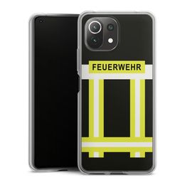 DeinDesign Xiaomi Mi 11 Lite 5G NE Handy Silikon H&uuml;lle Case transparent Handyh&uuml;lle Fire Fighters Job Fire Fighter Silikon Case